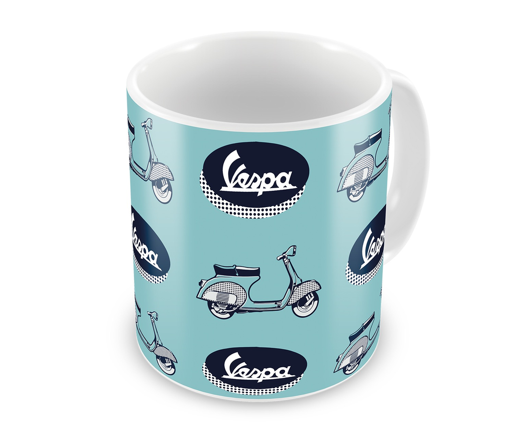 Lifestyle Mug, Blue Vespa/Logo Ceramic - Vespa Toronto West