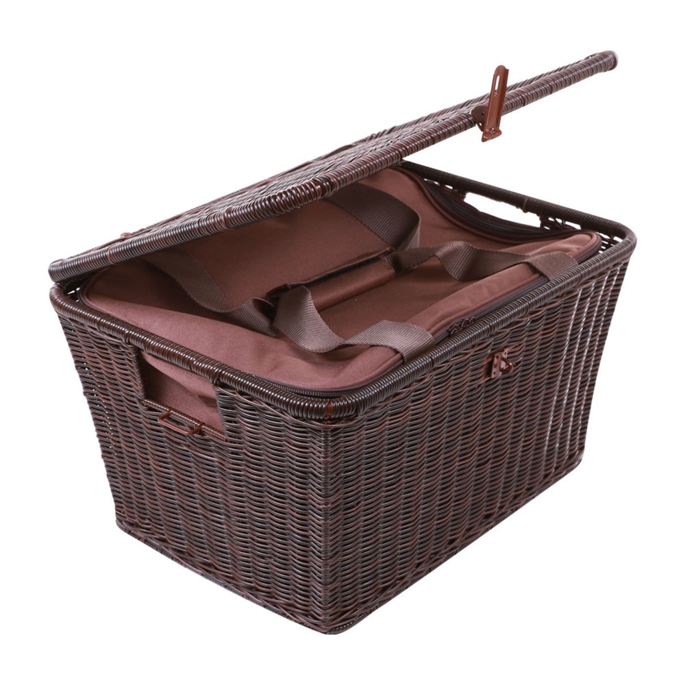 Top Case Basket, Brown Large w/Liner - Vespa Toronto West