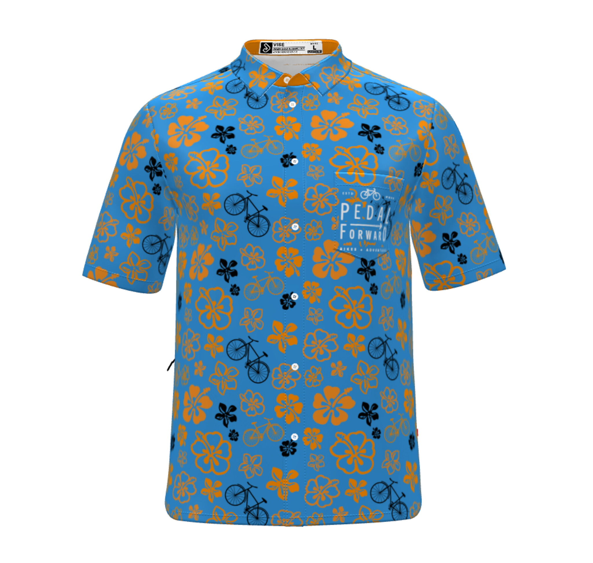 Pedal Forward Vibe Shirt bike orange - Pedal Foward Bikes & Adventure