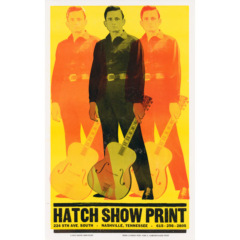 Triple Johnny Cash Poster - Kademi