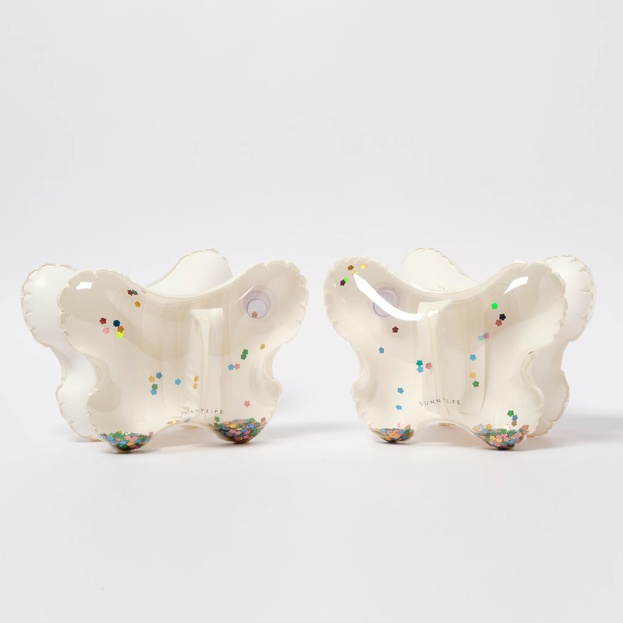 Kids Inflatable Arm Bands Cotton Candy Glitter - Kademi