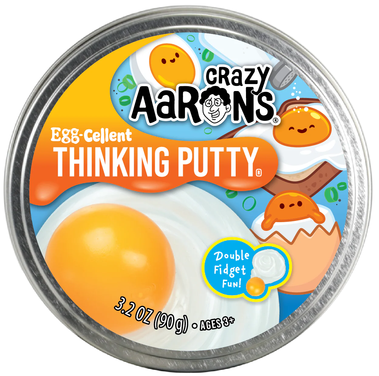 Full Size 4" Thinking Putty Tin Eggcellent - Kademi