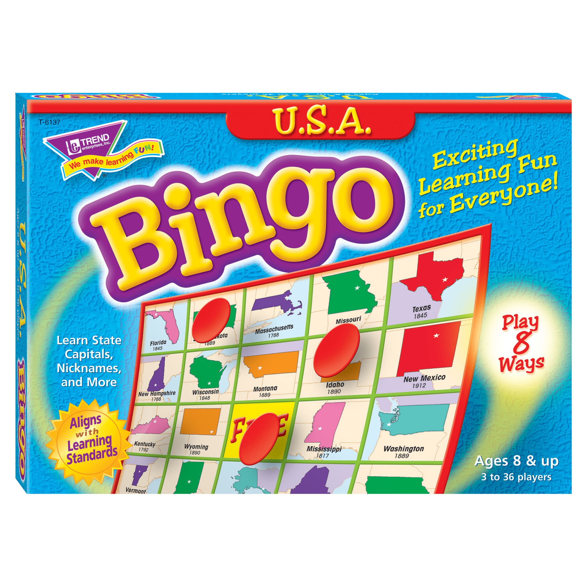 U.S.A. Bingo Game - Learning Essentials