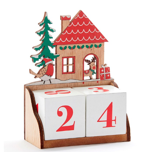 House Countdown Calendar w/ Blocks - The Green Spot Brandon