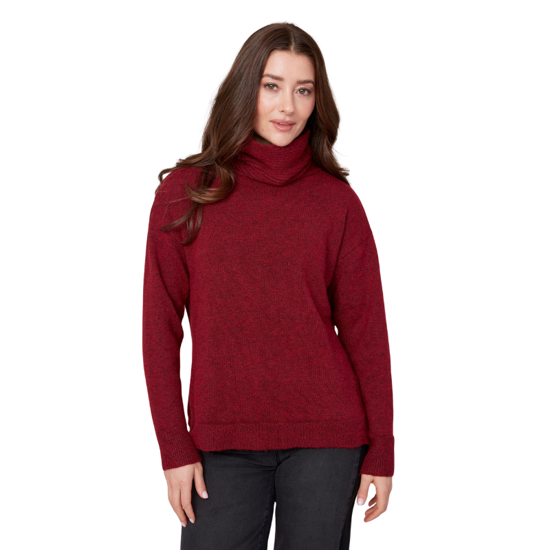Renuar - Cozy Cowl Neck Knit Sweater - The Green Spot Brandon