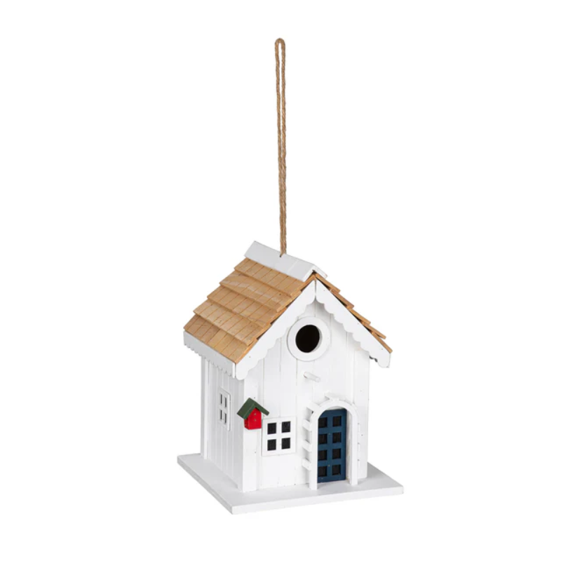 Wooden Solar Bird House, Nesting Hideaway - The Green Spot Brandon