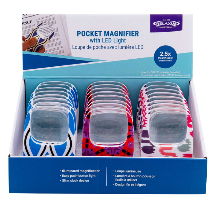 LED Pocket Magnifiers - Assorted Styles - The Green Spot Brandon
