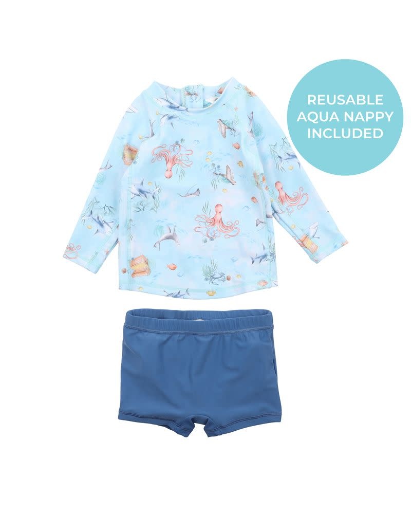 Minihaha Flinn 2pc Swim Set - Chilled Wrens Boutique