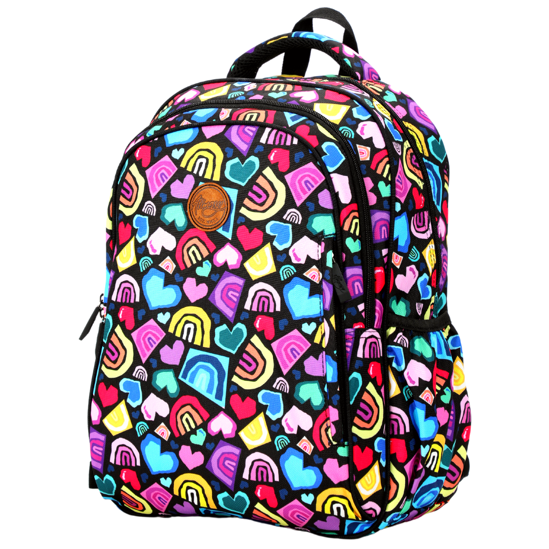 Alimasy Love & Rainbow Midsize Backpack - Chilled Wrens Boutique
