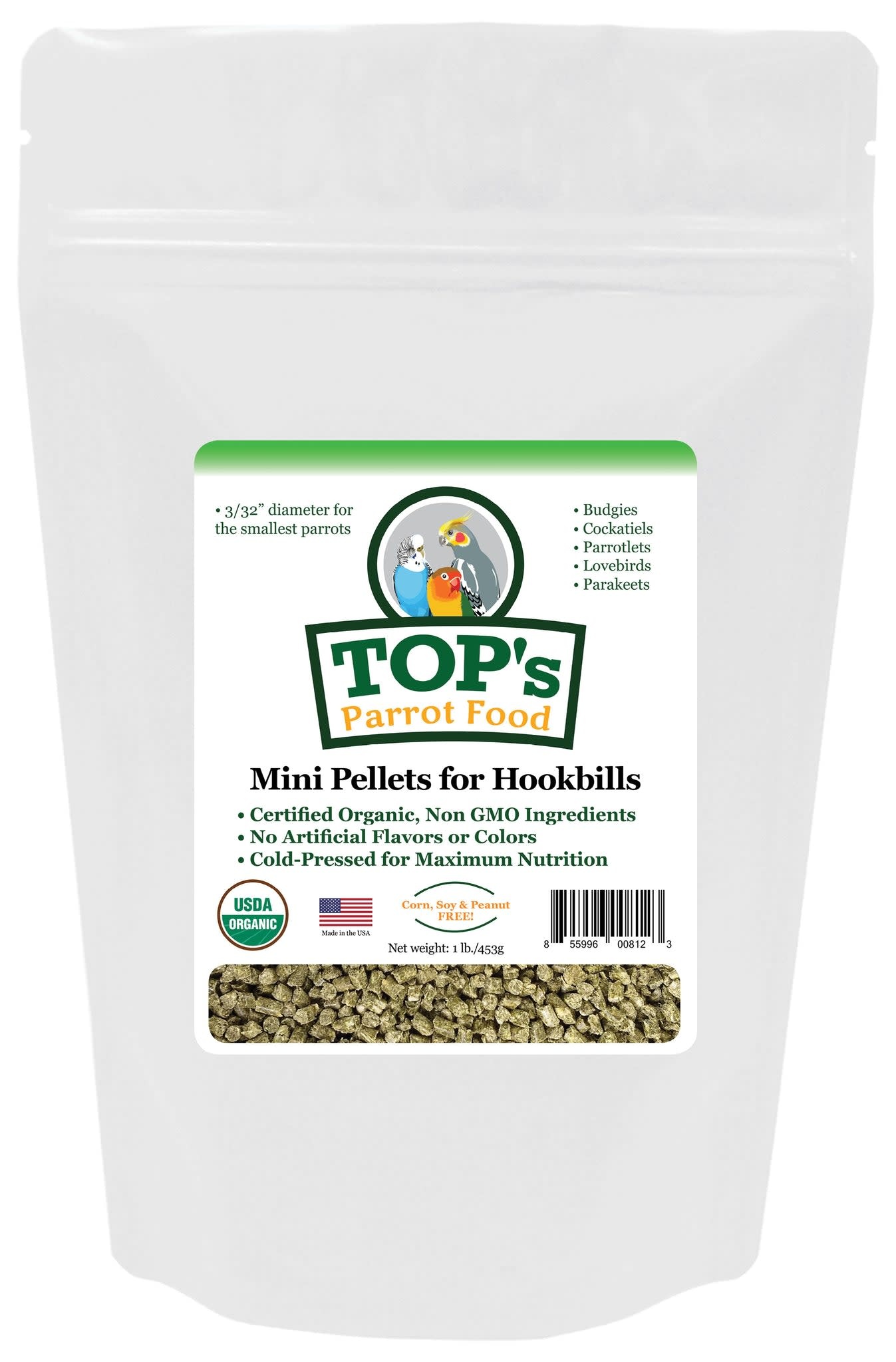 TOP's Mini Pellets for Hookbills - Chirp N Dales Pet Supply