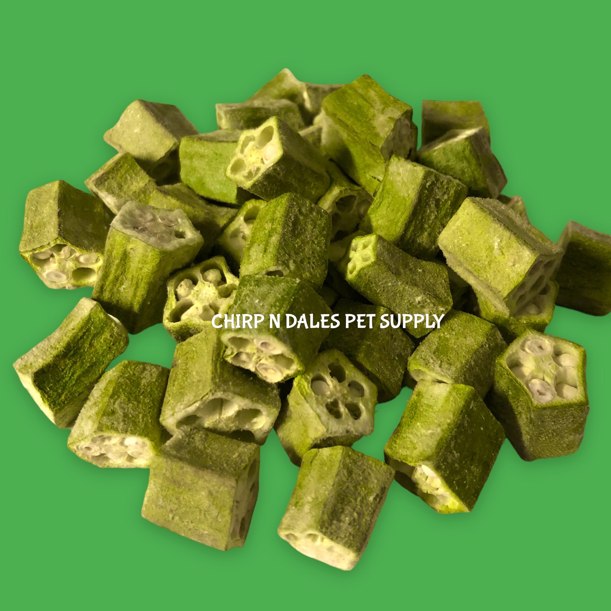 Simply Freeze Dried Okra - Chirp N Dales Pet Supply