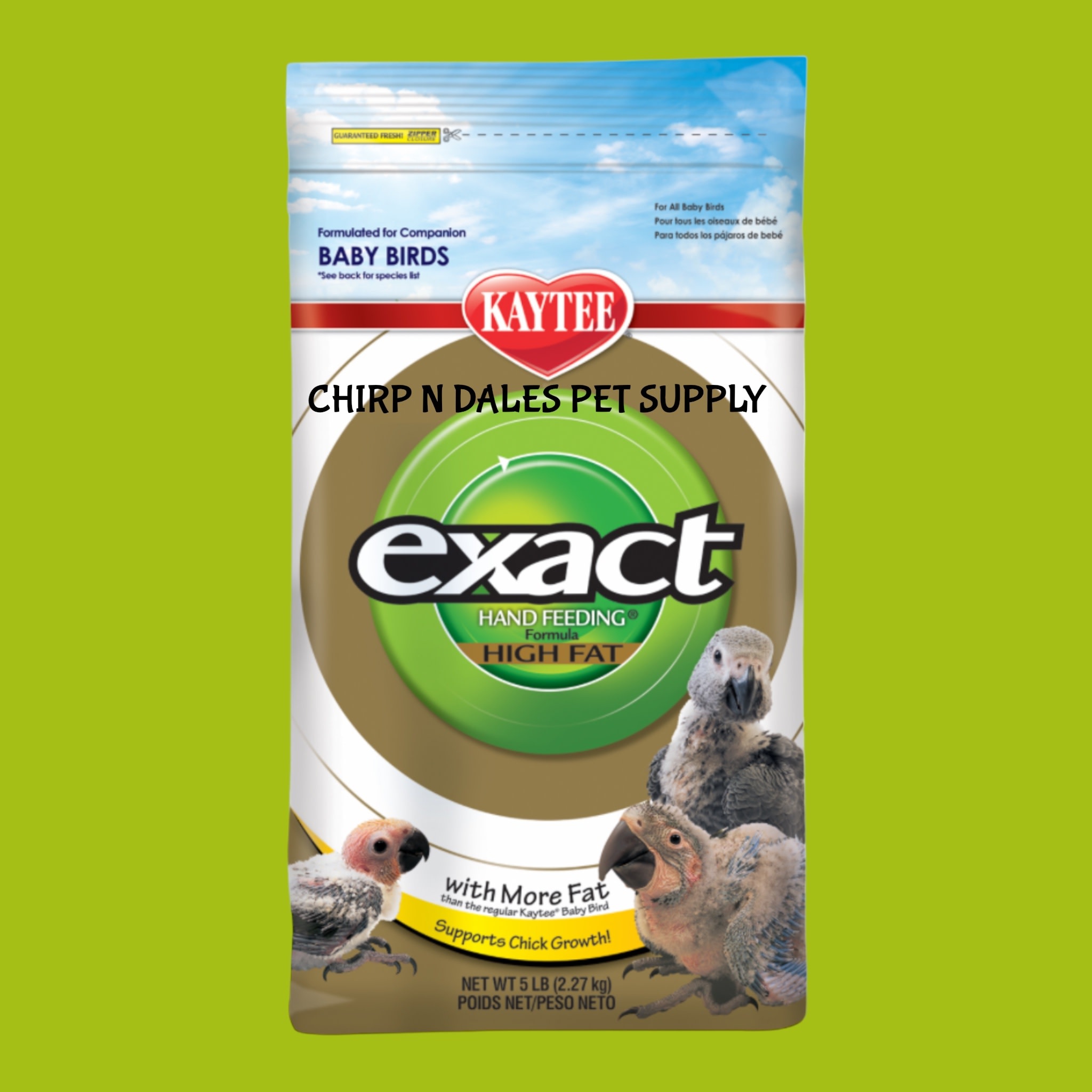 Kaytee Exact Hand Feeding Formula High Fat (5lb) - Chirp N Dales Pet Supply