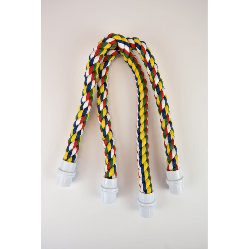 CROSS COTTON ROPE PARROT BIRD PERCH SMALL A025-1 - Chirp N Dales Pet Supply