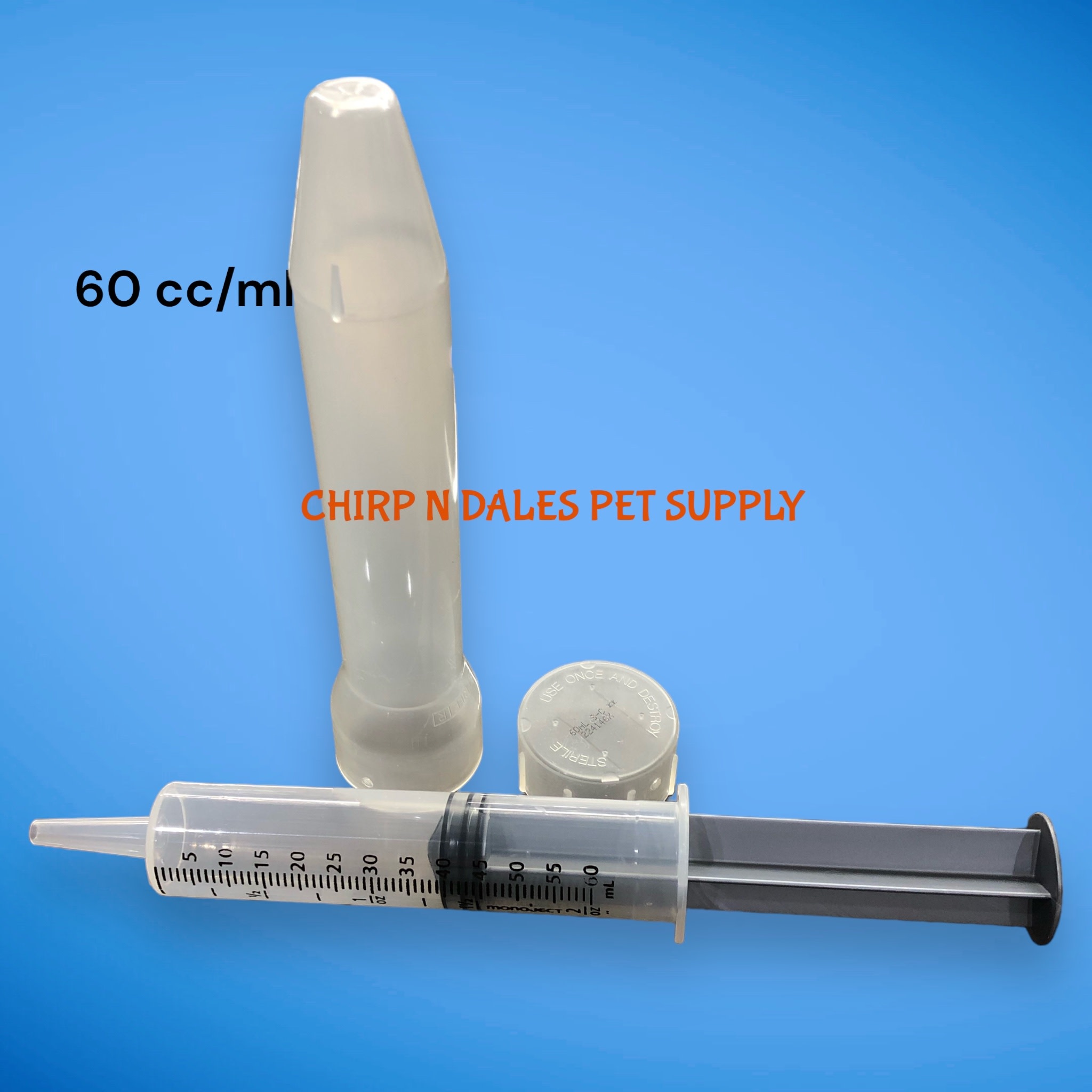 Syringe 60 cc/ml (1 Unit) - Chirp N Dales Pet Supply