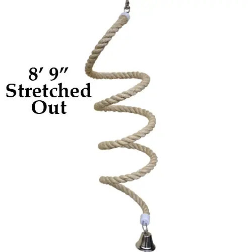 Kings Cages Large Spiral Rope Swing Boing K943 - Chirp N Dales Pet Supply