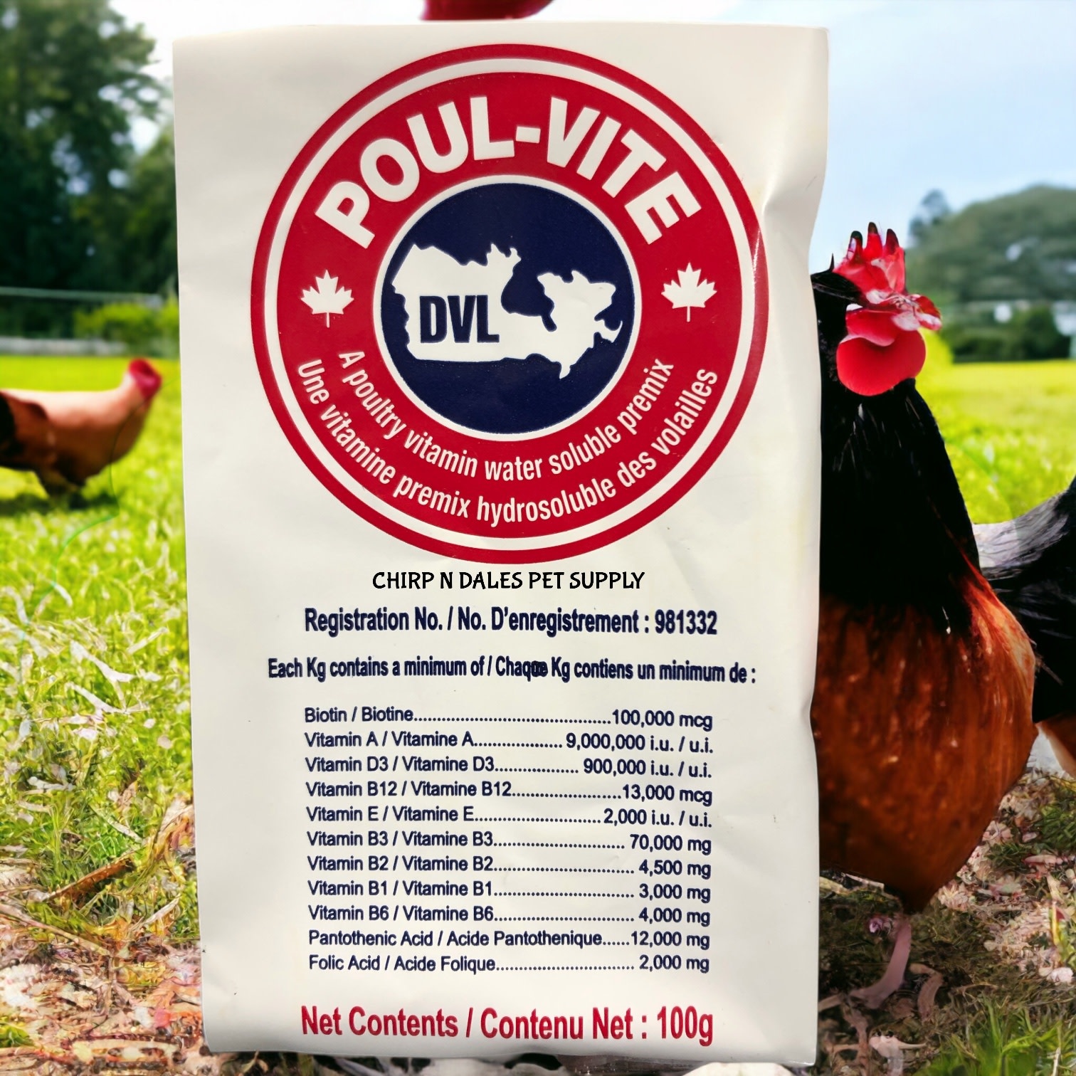 POUL-VITE 100 G A poultry vitamin water soluble premix - Chirp N Dales ...