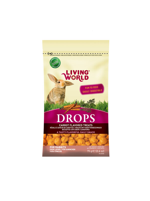 Living World "DROPS" Yogurt Flavored Hamster Treat, 2.6 oz, - Chirp N ...