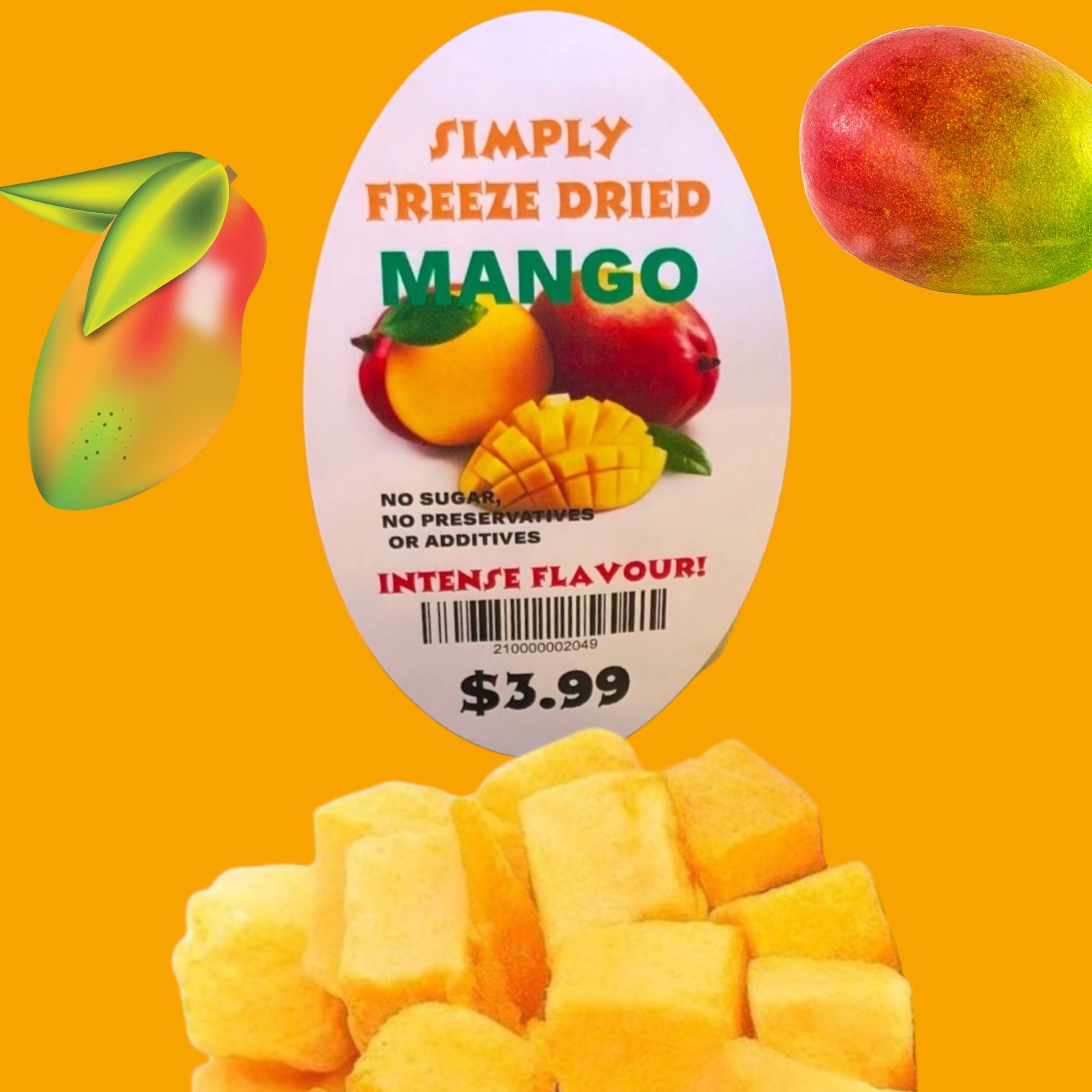 Simply Mango Freeze Dried Mango - Chirp N Dales Pet Supply