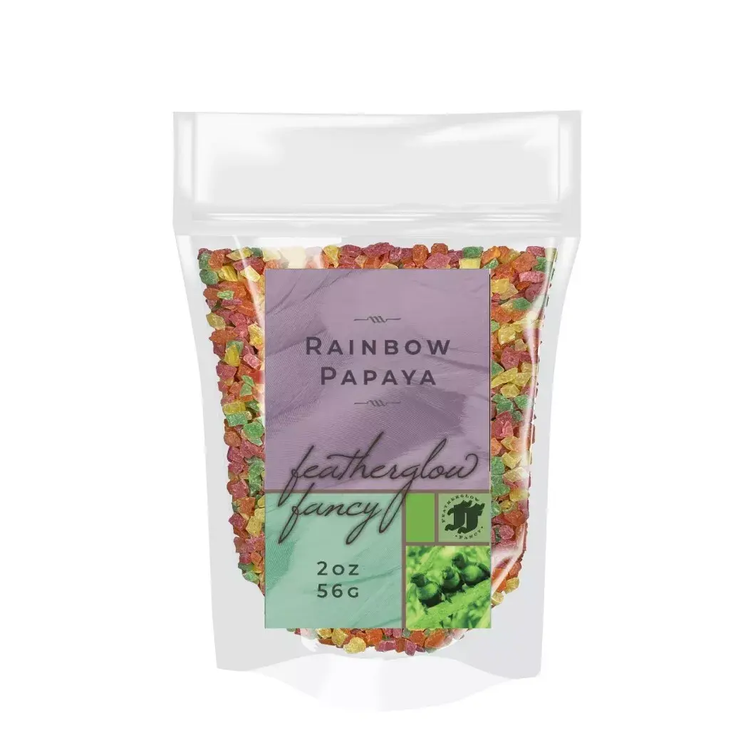 Rainbow Papaya treats 2 oz - Chirp N Dales Pet Supply