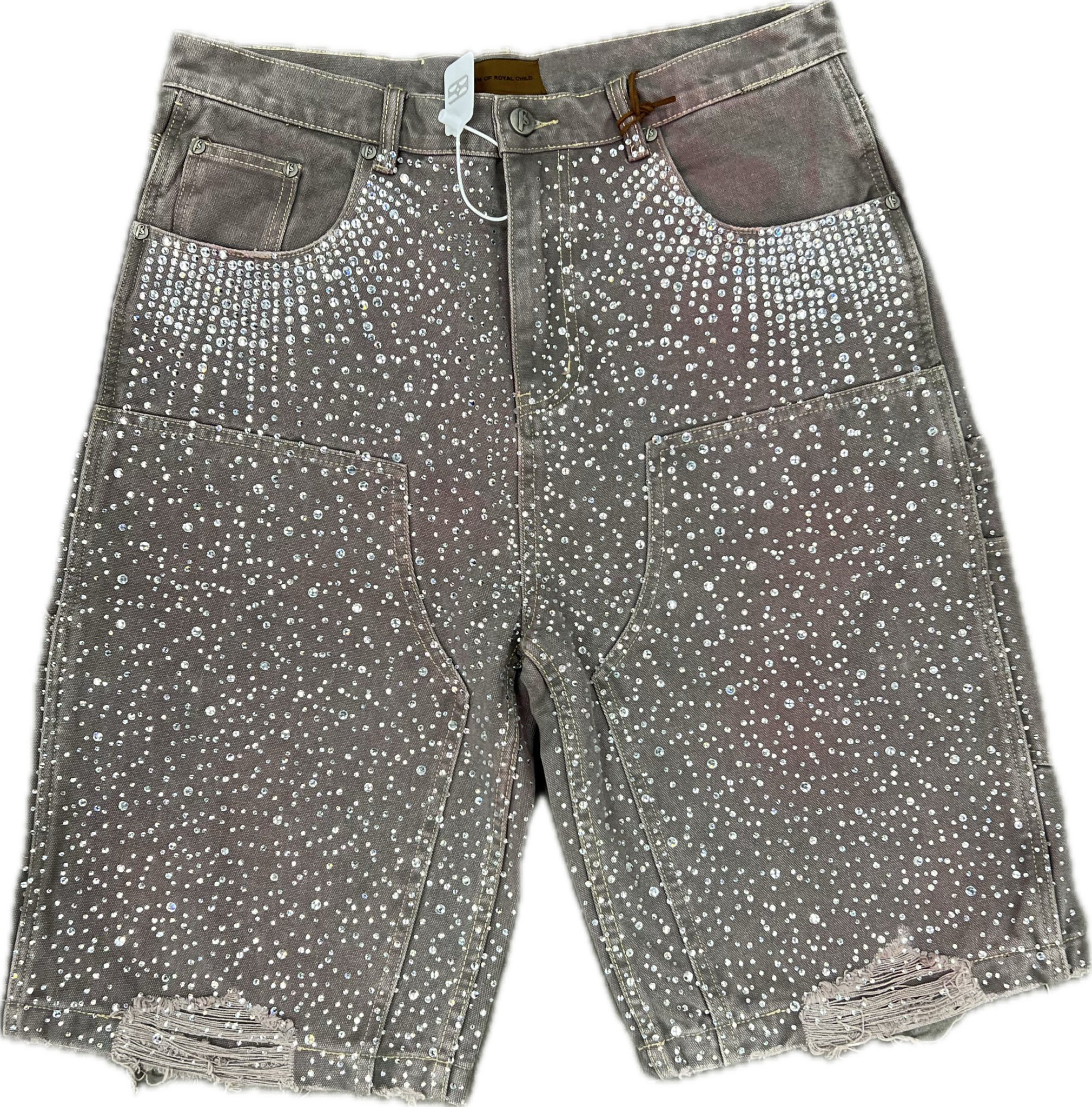 Birth Of Royal Child Diamond Jorts Brown - Aphonics