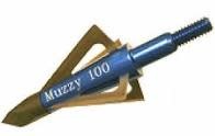 Muzzy 4 blade 1" Cut 100 gr. ( pk 6) - Antler River Archery