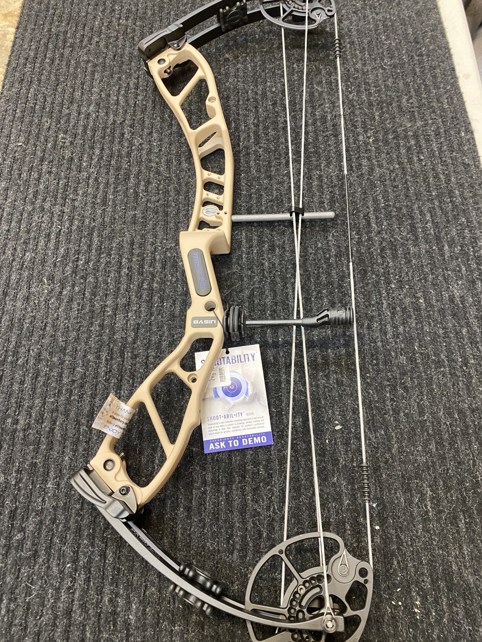 Elite Basin RTS 20 to 70# RH Mountain Tan - Antler River Archery