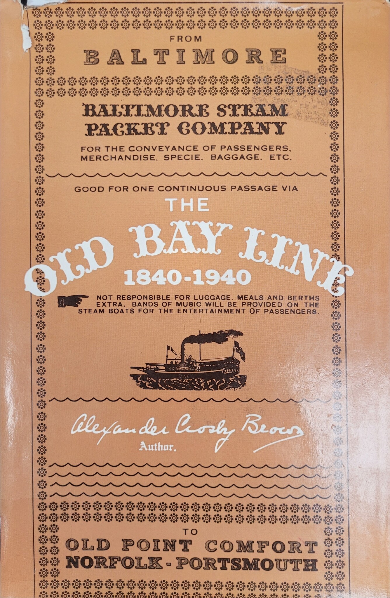 The Old Bay Line 1840-1940 USED - Steamboat Era Museum Shop