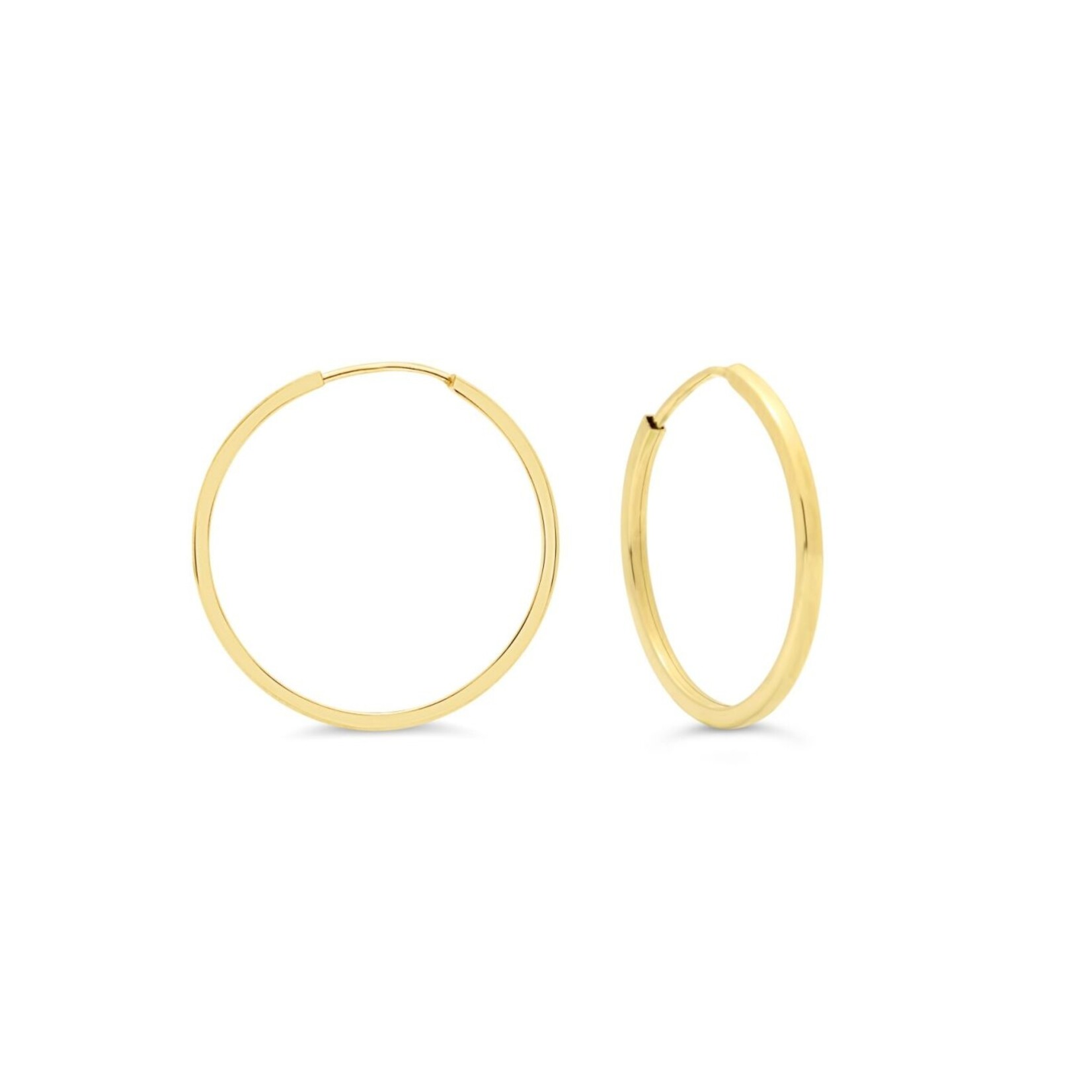 10K Endless Yellow Gold Square Tube Sleeper Earrings- Small - Taylor's ...