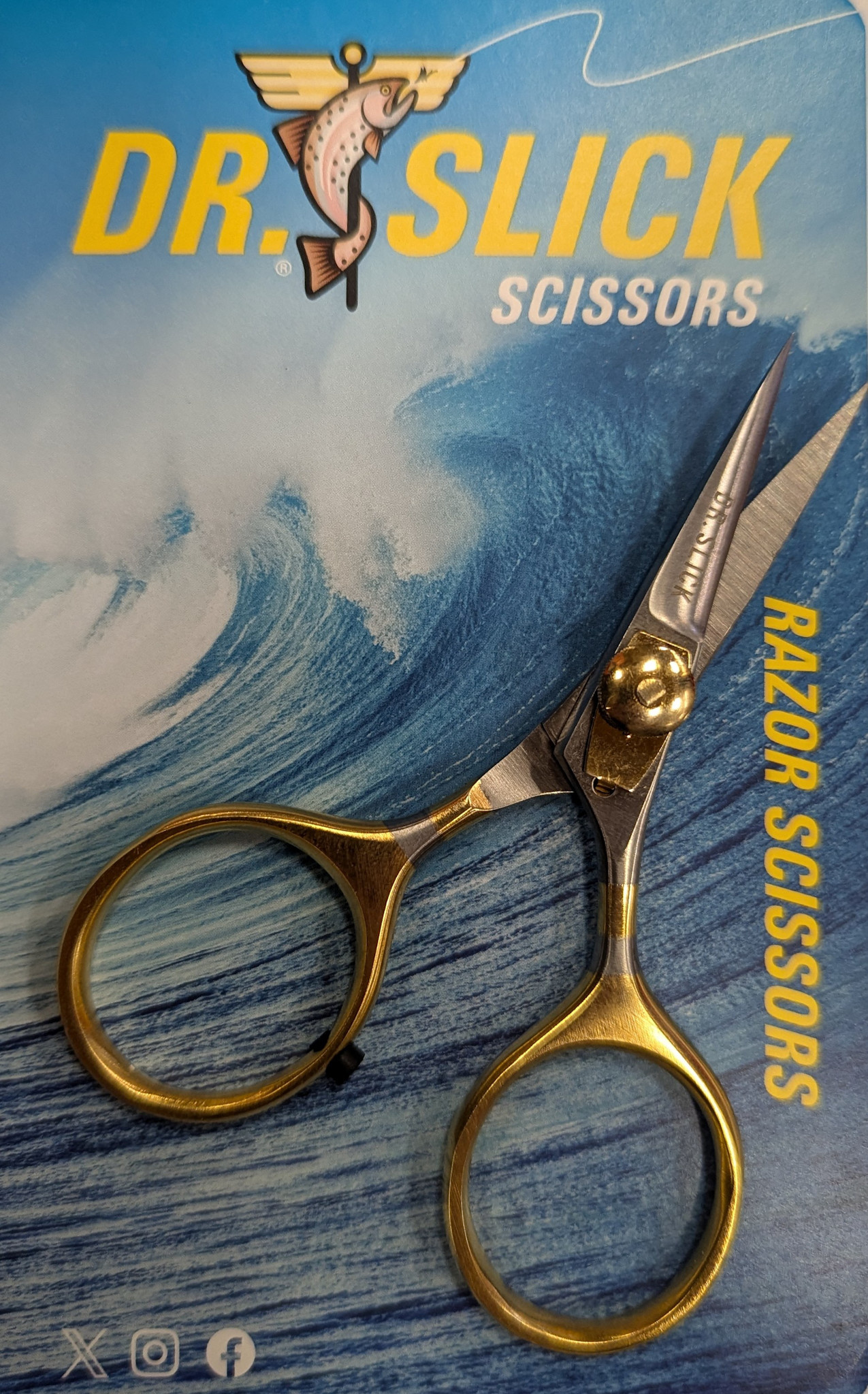 Dr. Slick All Purpose Razor Scissor 4" Adjustable Tension Straight ...
