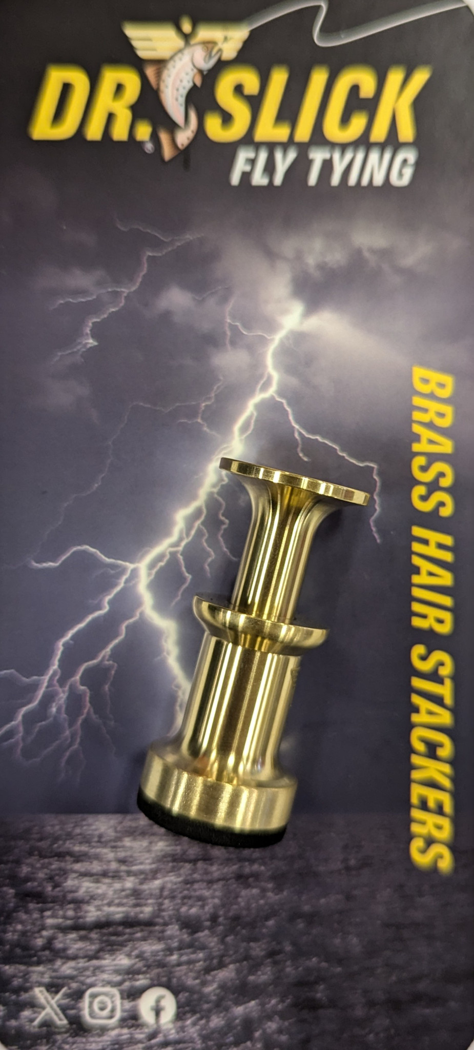 Dr. Slick Brass Hair Stacker Small - Fly Tying Tools - Mel's Trading Post