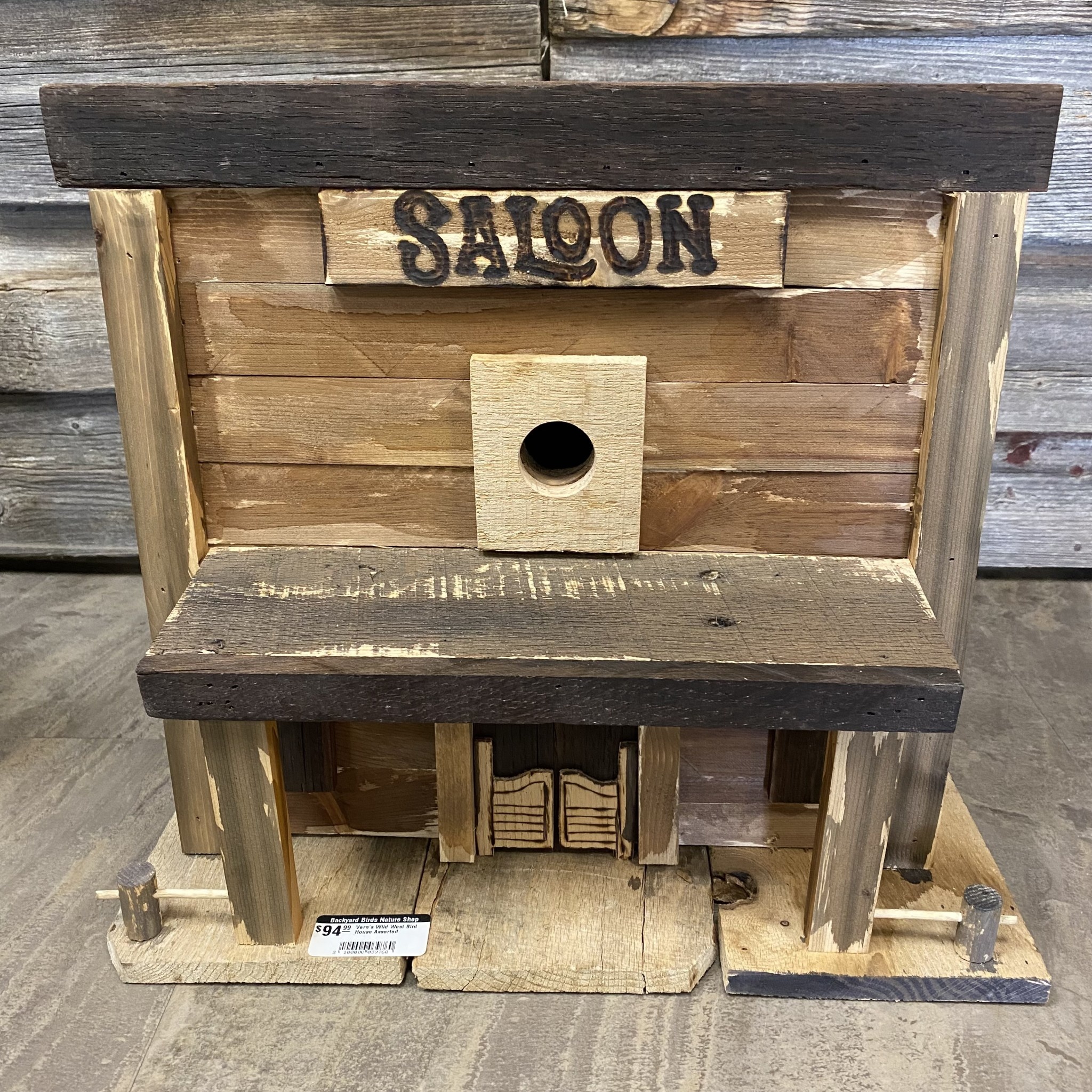 Vern's Wild West Bird House - Saloon - Backyard Birds Nature Shop