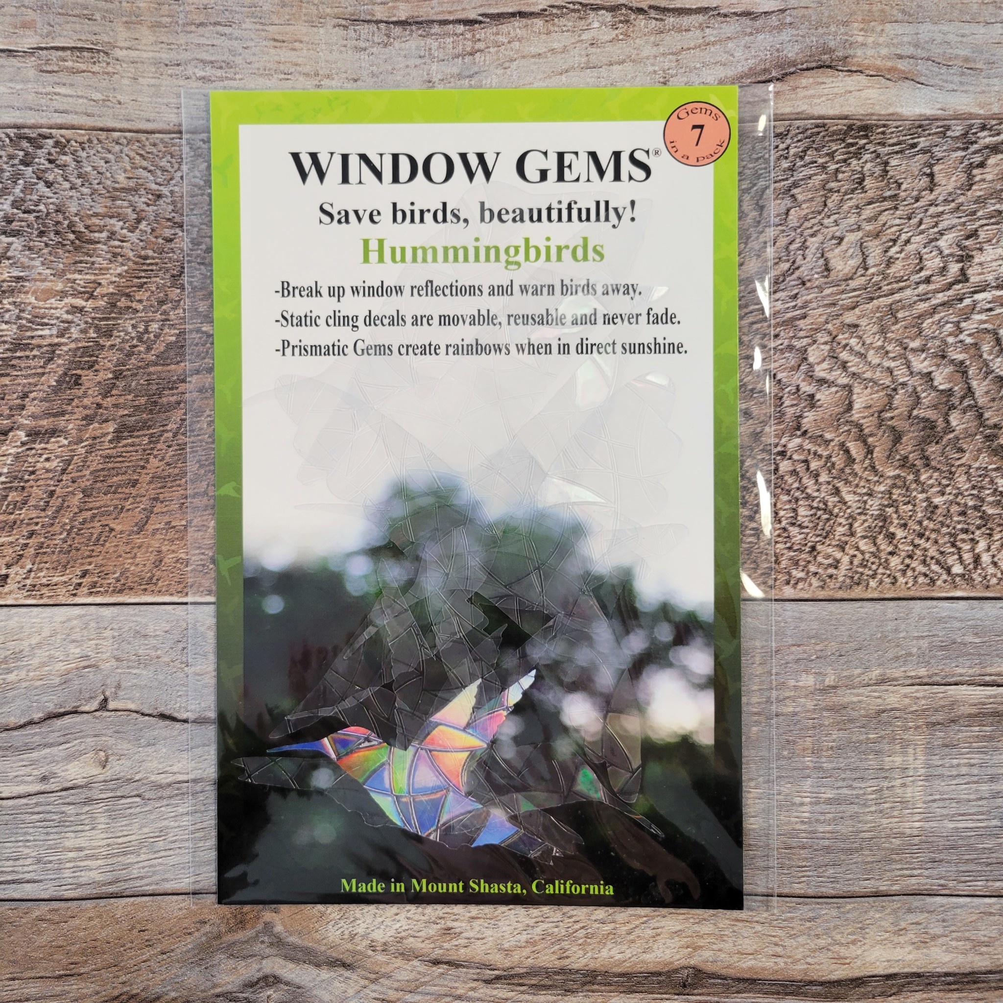 Window Gems Decals - Hummingbirds - Backyard Birds Nature Shop