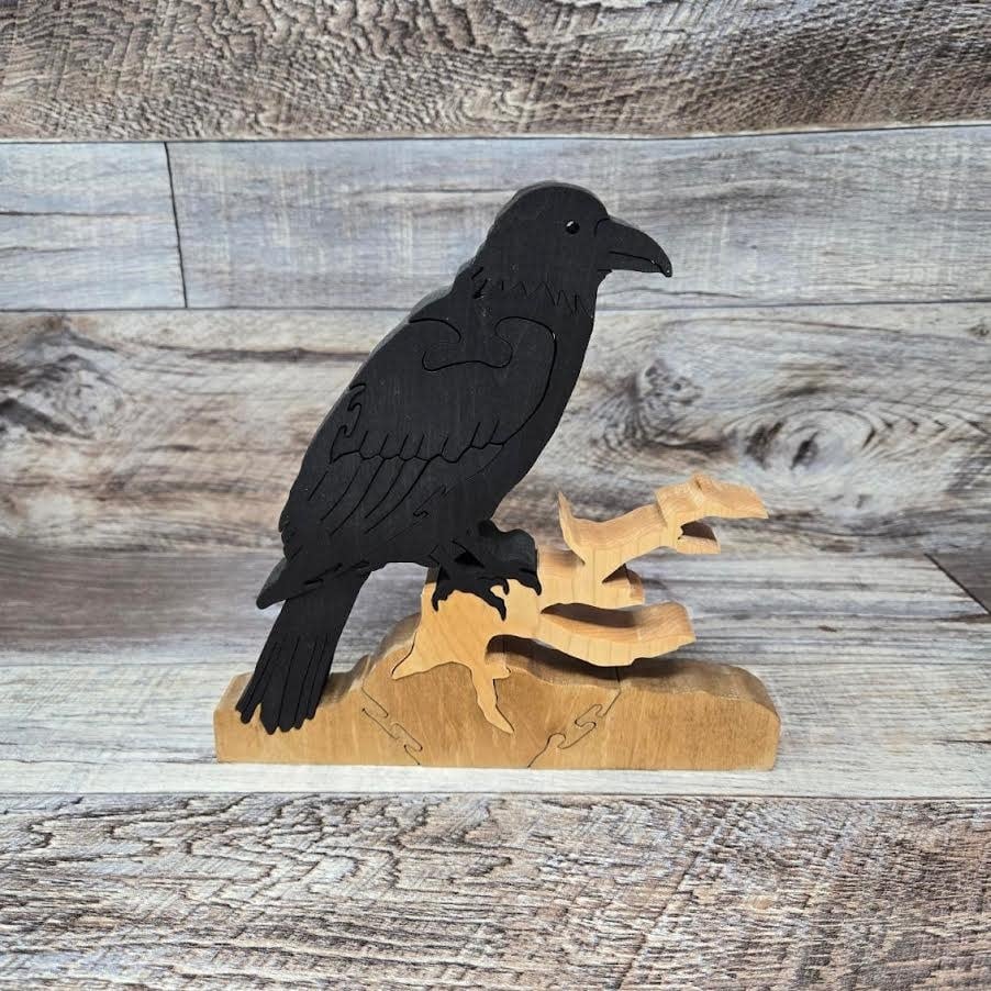 Brian's Wood Puzzle - Crow - Backyard Birds Nature Shop