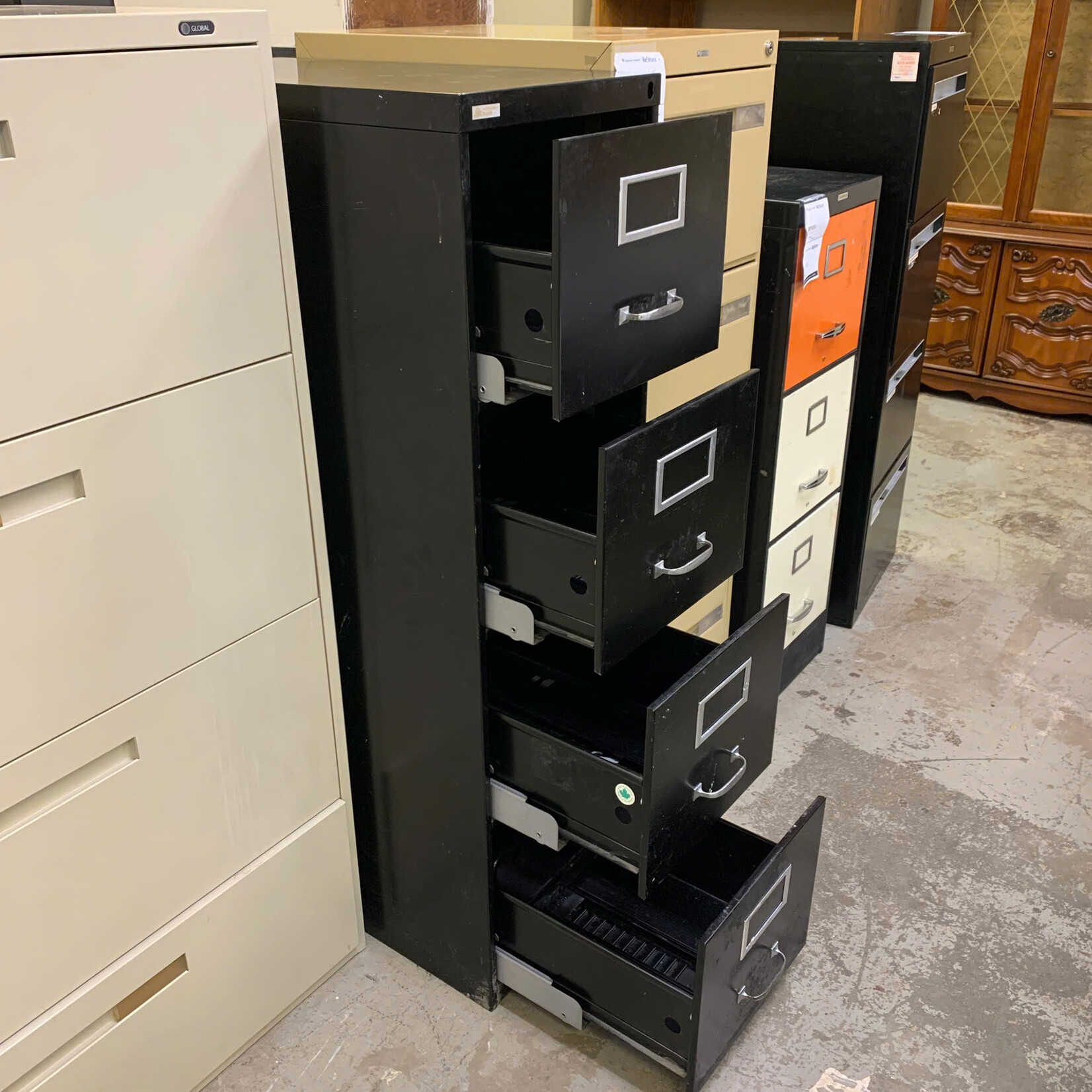 Black 4-Drawer Filling Cabinet - Habitat for Humanity ReStore - Thunder Bay