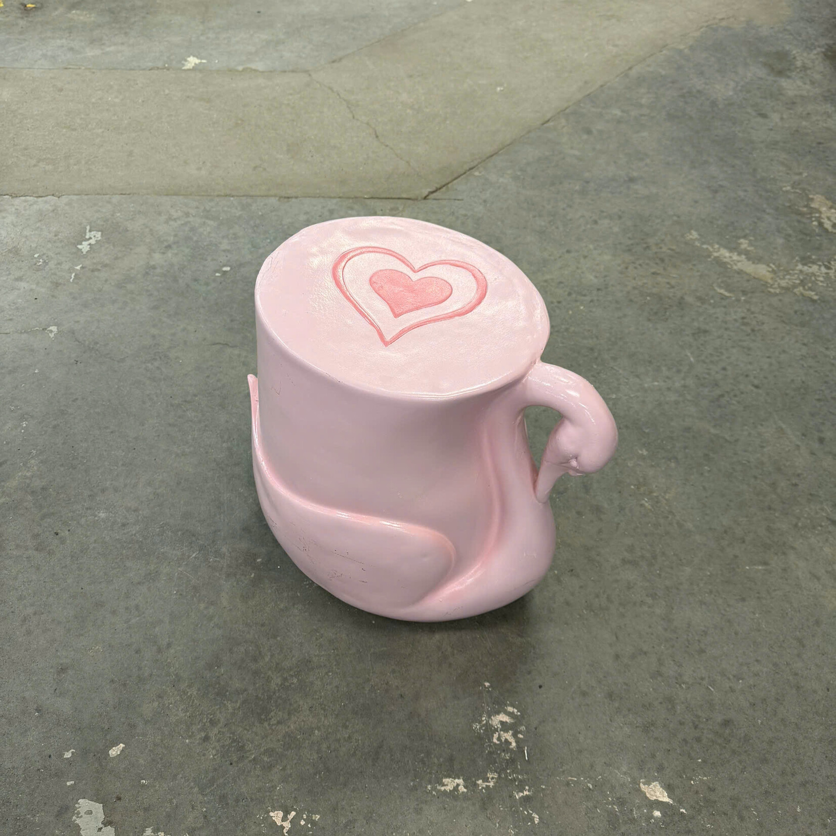 Pink Swan Stool - Habitat for Humanity ReStore - Thunder Bay
