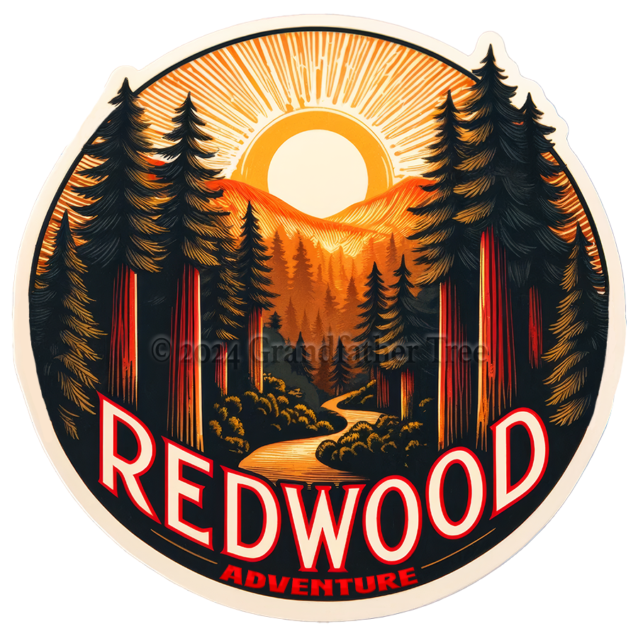 Sticker (Redwood Adventure) - Grandfather Tree Gifts and More