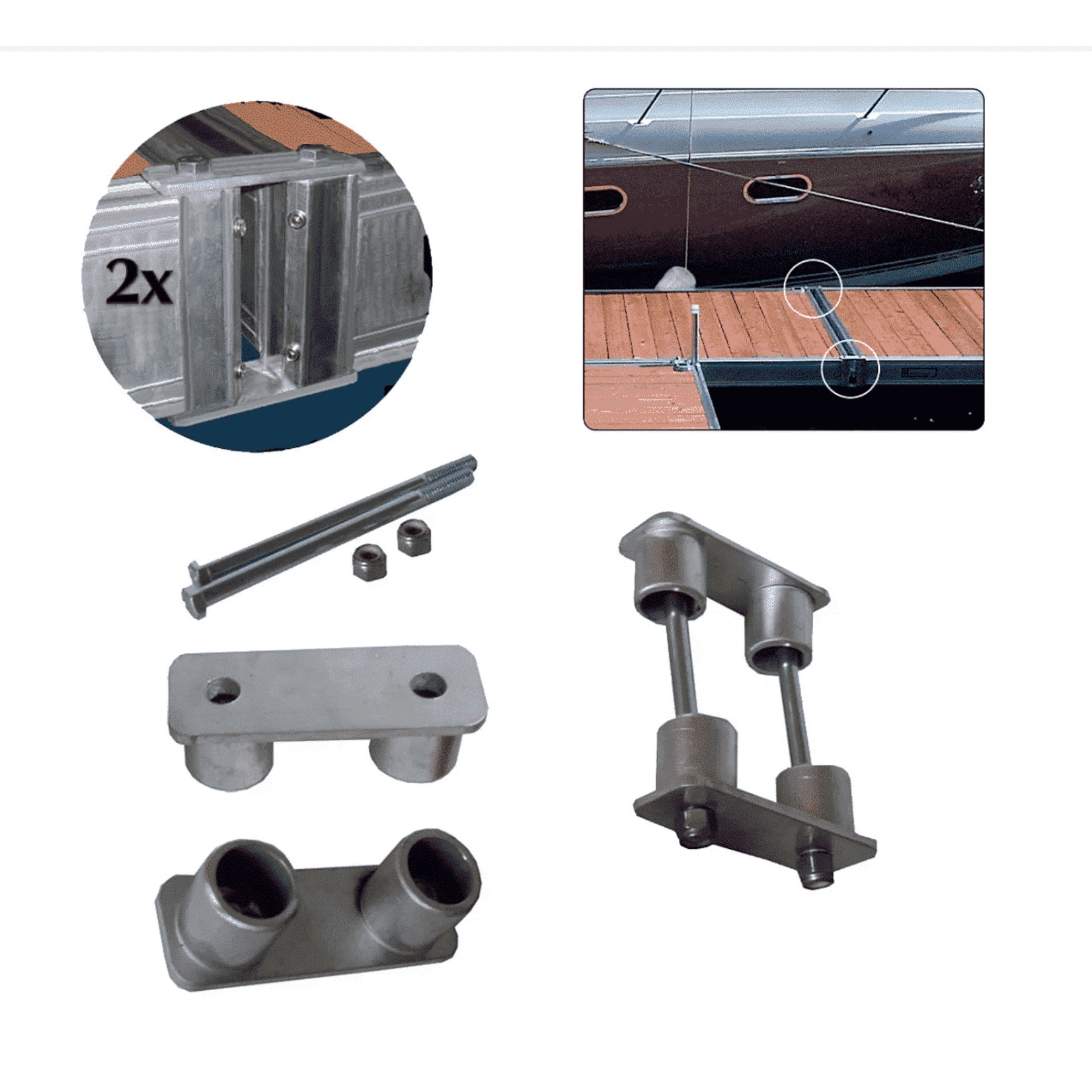 Multinautic Fusion connectors for QPF-475-500 to combine dock frames ...