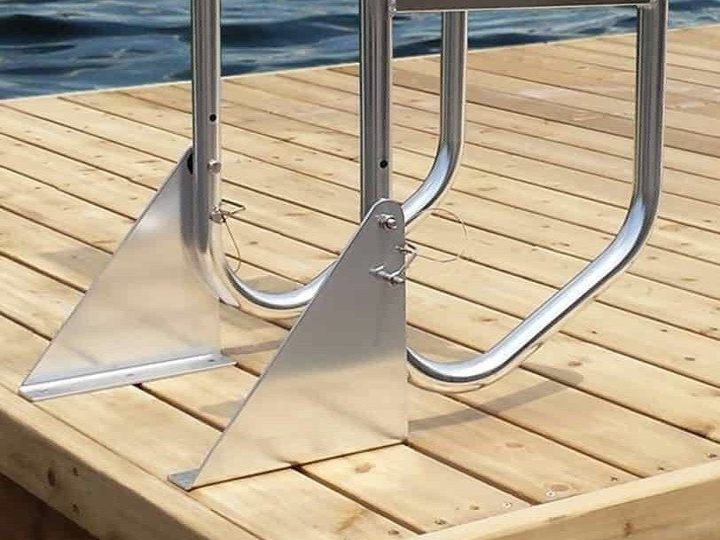 Flip-Up Dock Ladder Kit Aluminum | Durable - Easy-Install - Dock Guys LLC