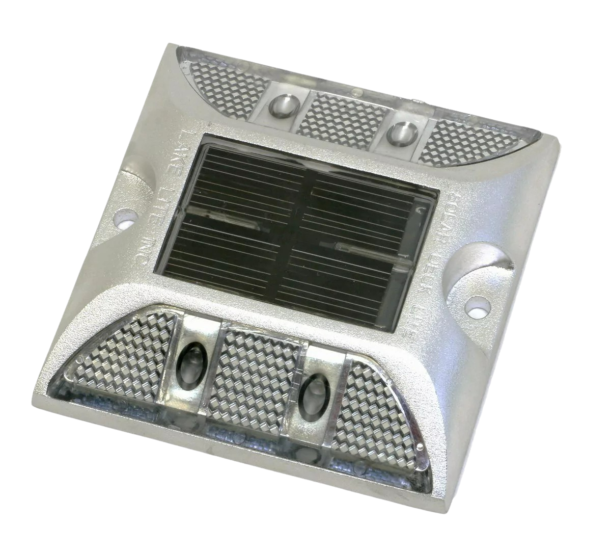 Solar Deck Lights. Square Lake Light rigged with four super bright LED ...