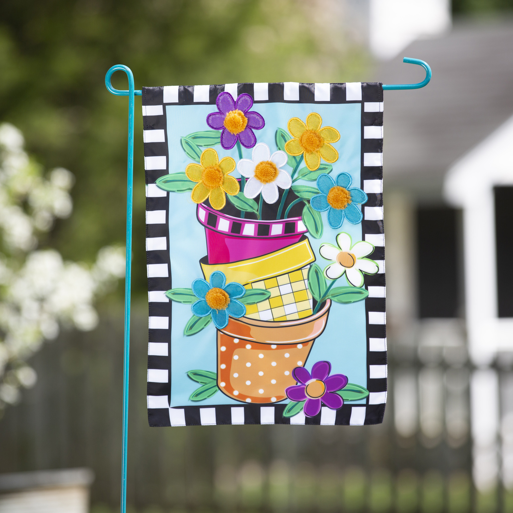 GRDN FLAG STACKE SPRING FLOWER POTS - Fireside Gift Shops