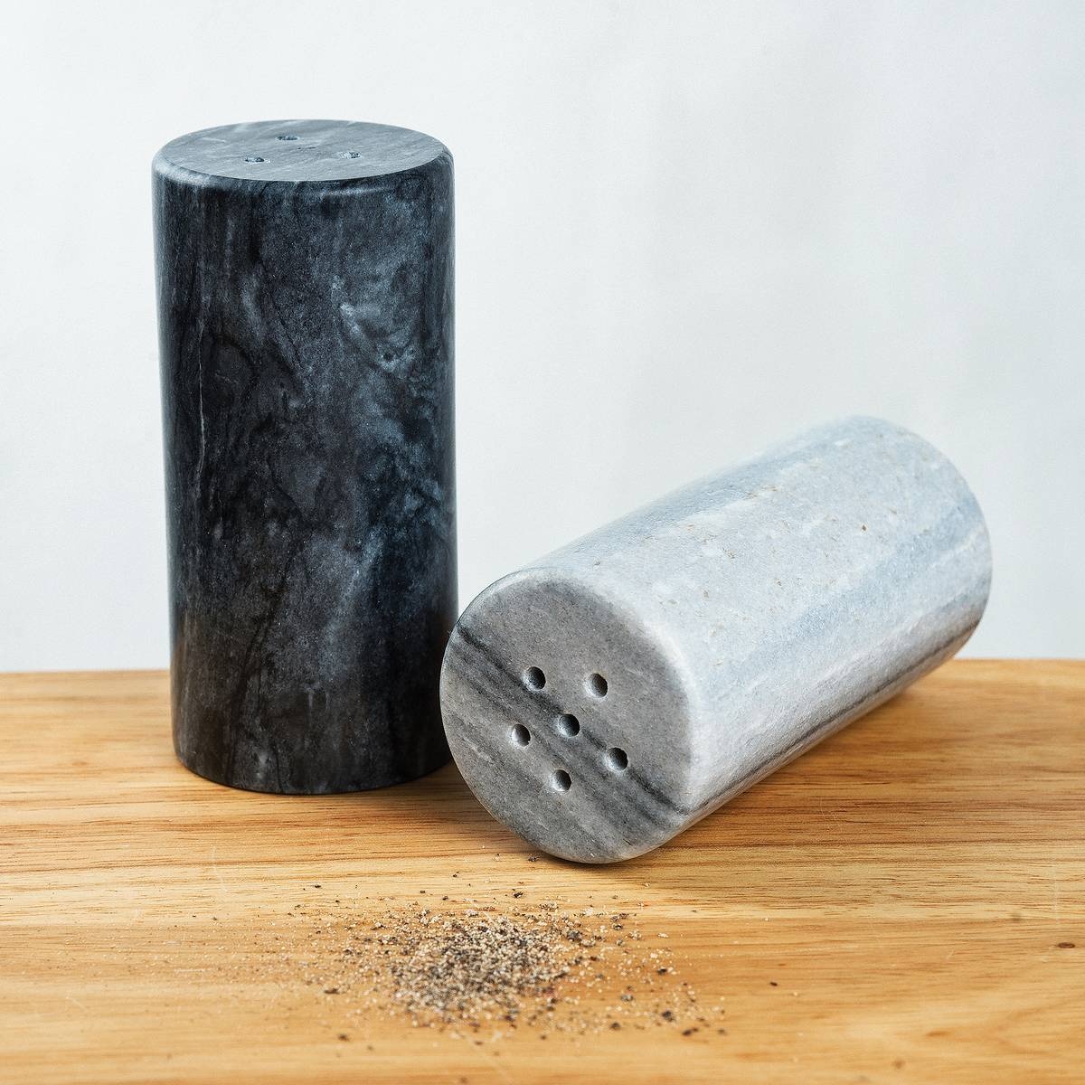 Marble Salt & Pepper Shaker Set - The Kitchen Engine