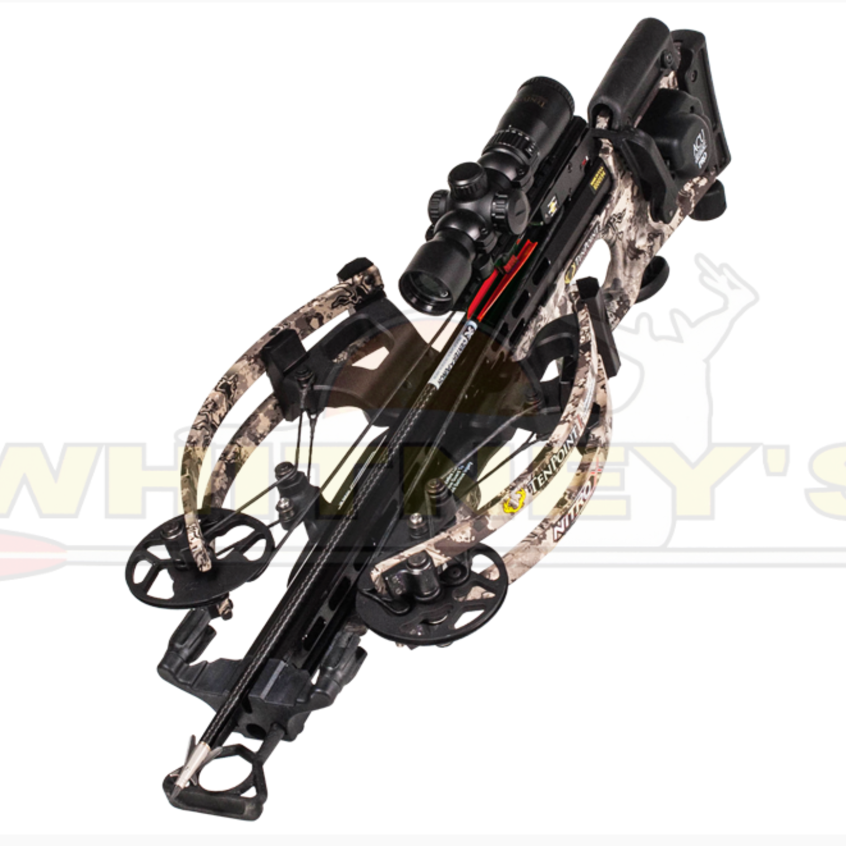 TenPoint XR-410 Acudraw Pro, Rangemaster Pro Scope, 3 Pro Elite Arrows ...