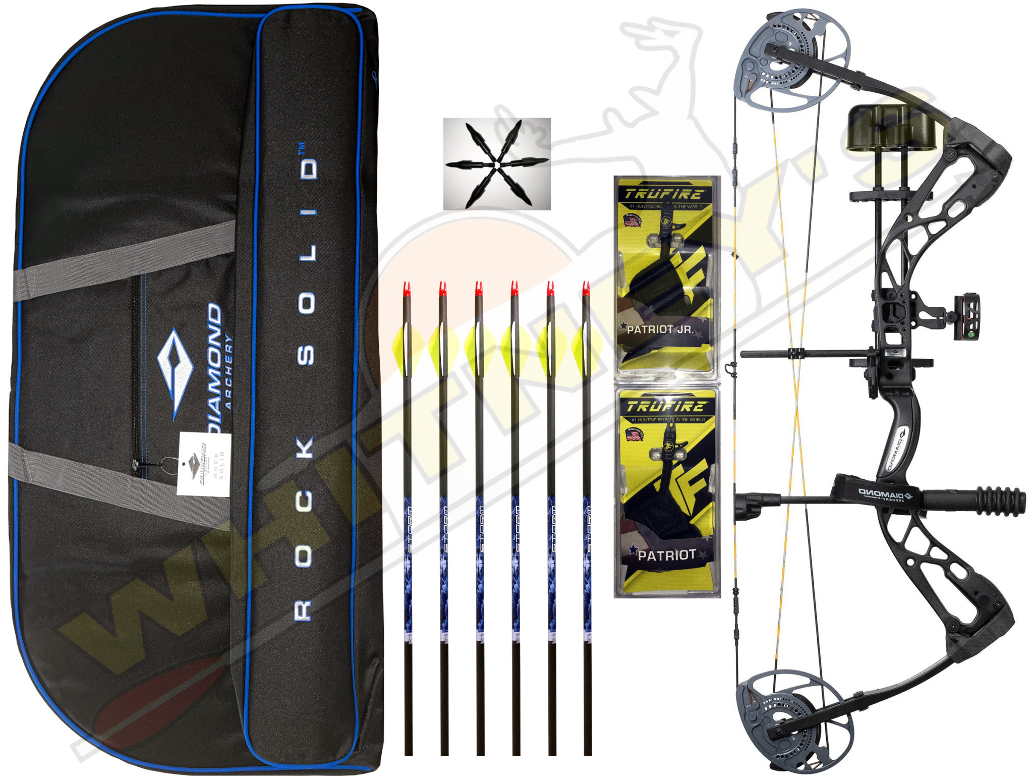 Diamond Edge 320 Compound Bow-Left Hand- 7 - 70# -Black W/PKG-A13800 ...