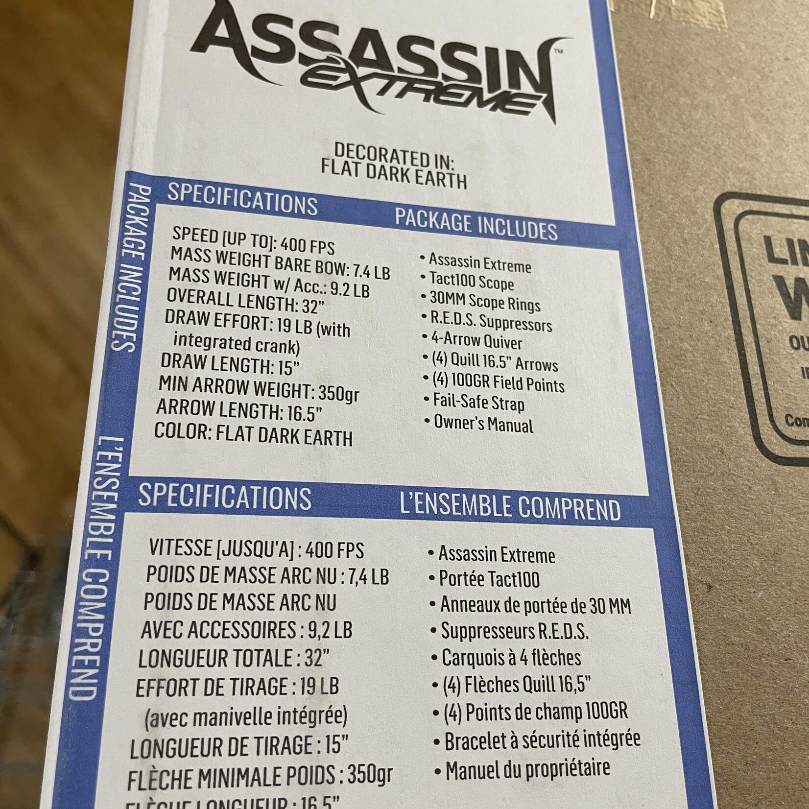 Excalibur Assassin Extreme Crossbow - Whitney's Hunting Supply