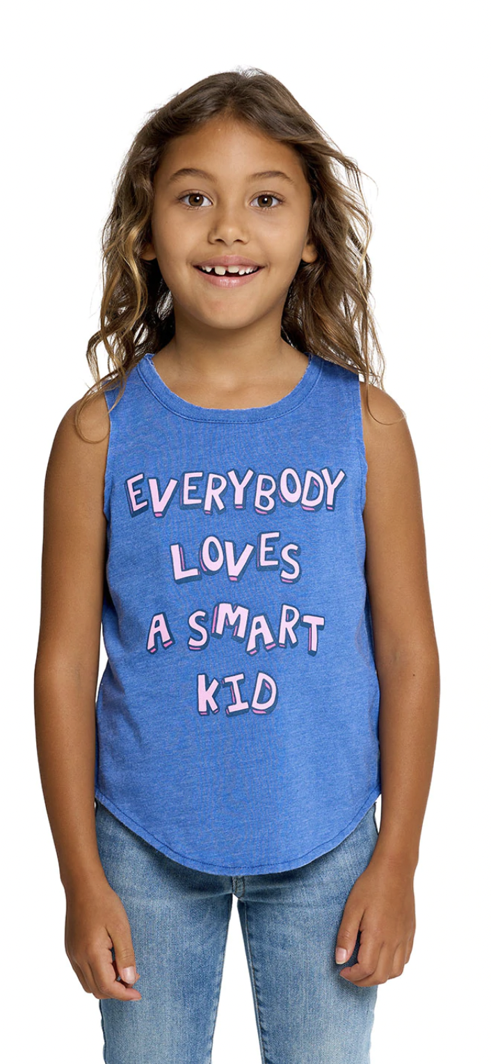 SMART KID JERSEY KIDS MUSCLE TANK - Maditude Children's Boutique & Toys