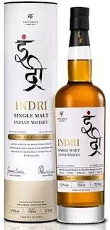 Indri 'Trini - The Three Wood' Indian Single Malt Whisky 750ml ...