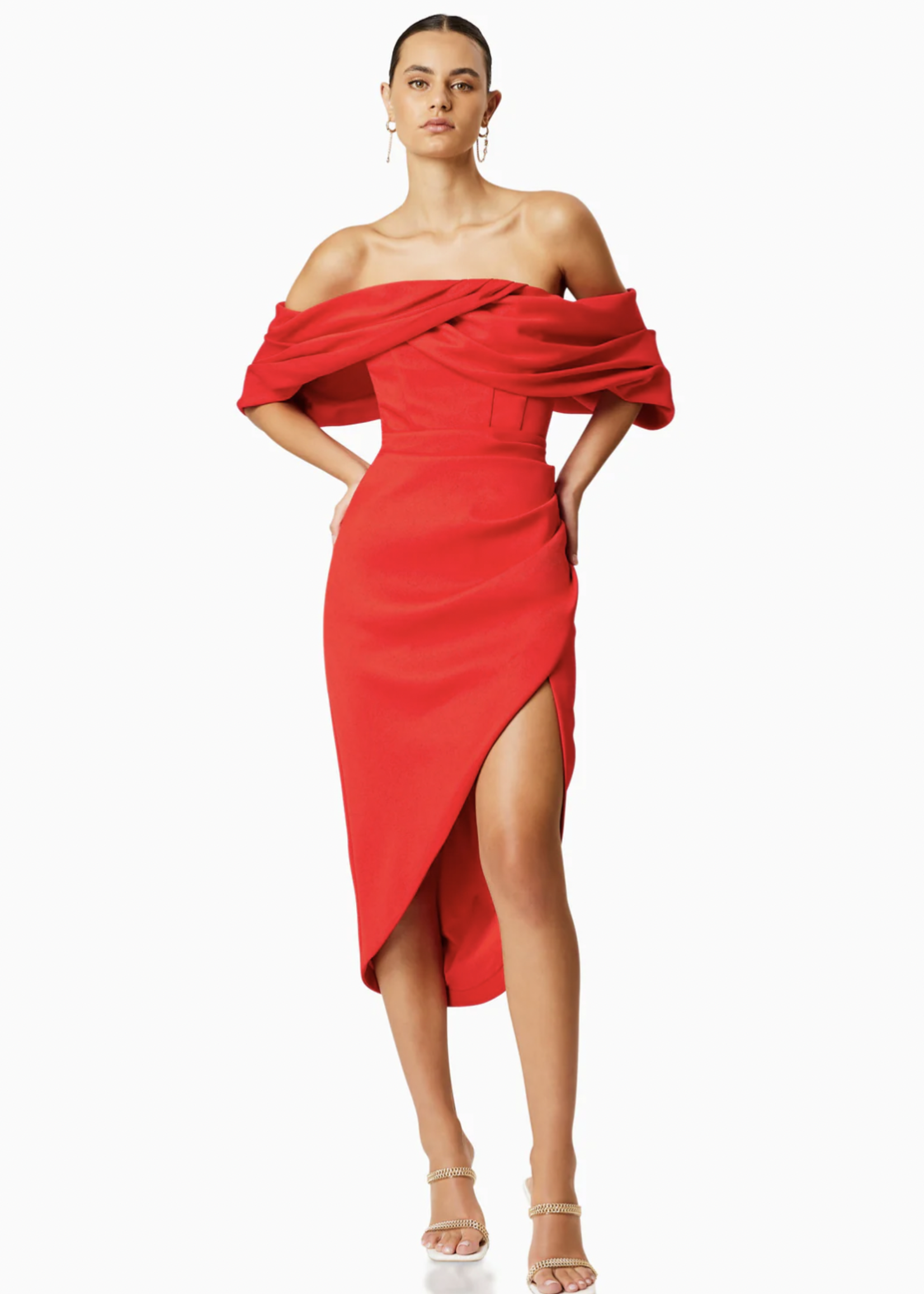 March Dress in Red - Elitaire Boutique