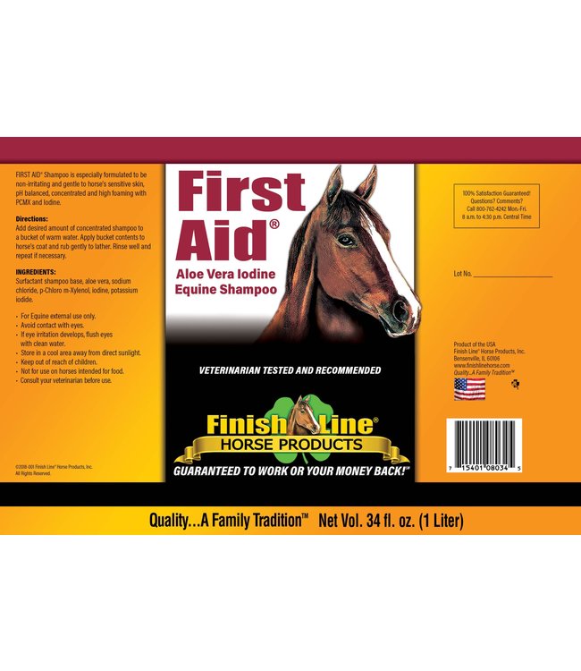FINISH LINE - First Aid iodine/aloe shampoo - Paddock Animal & Co