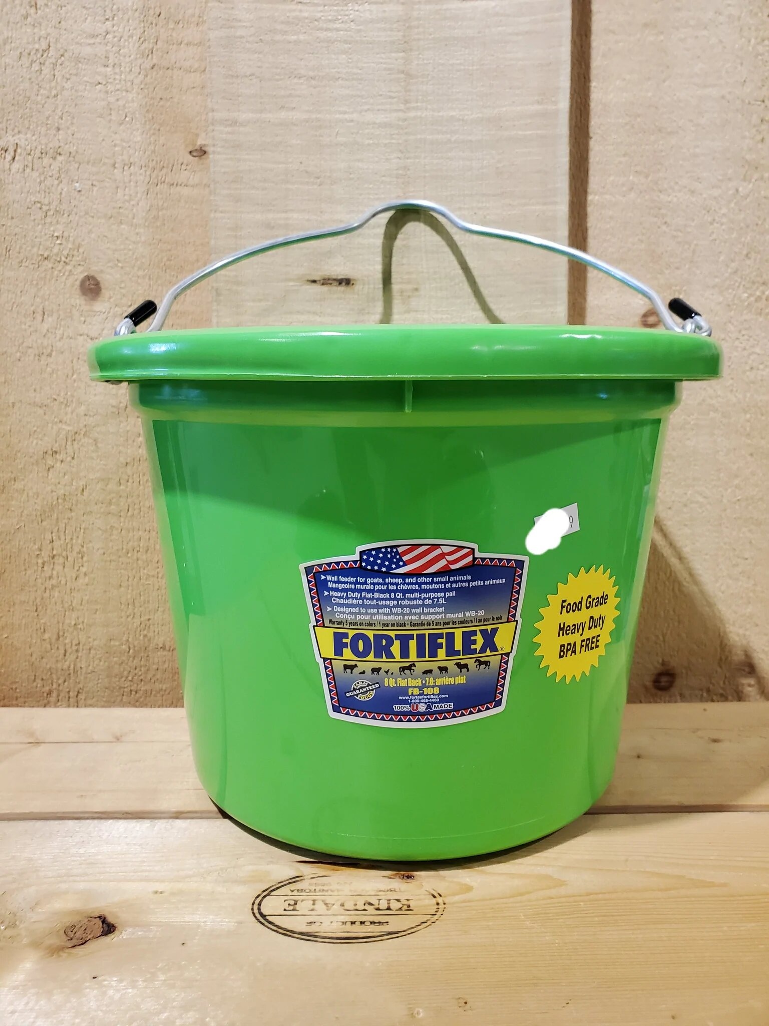 FORTIFLEX - Flat-back bucket - Light colors - Paddock Animal & Co
