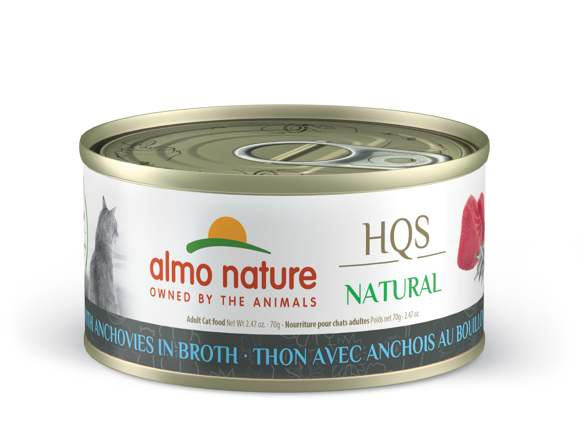ALMO NATURE - HQS Natural Thon & Anchois en Bouillon - Paddock Animal